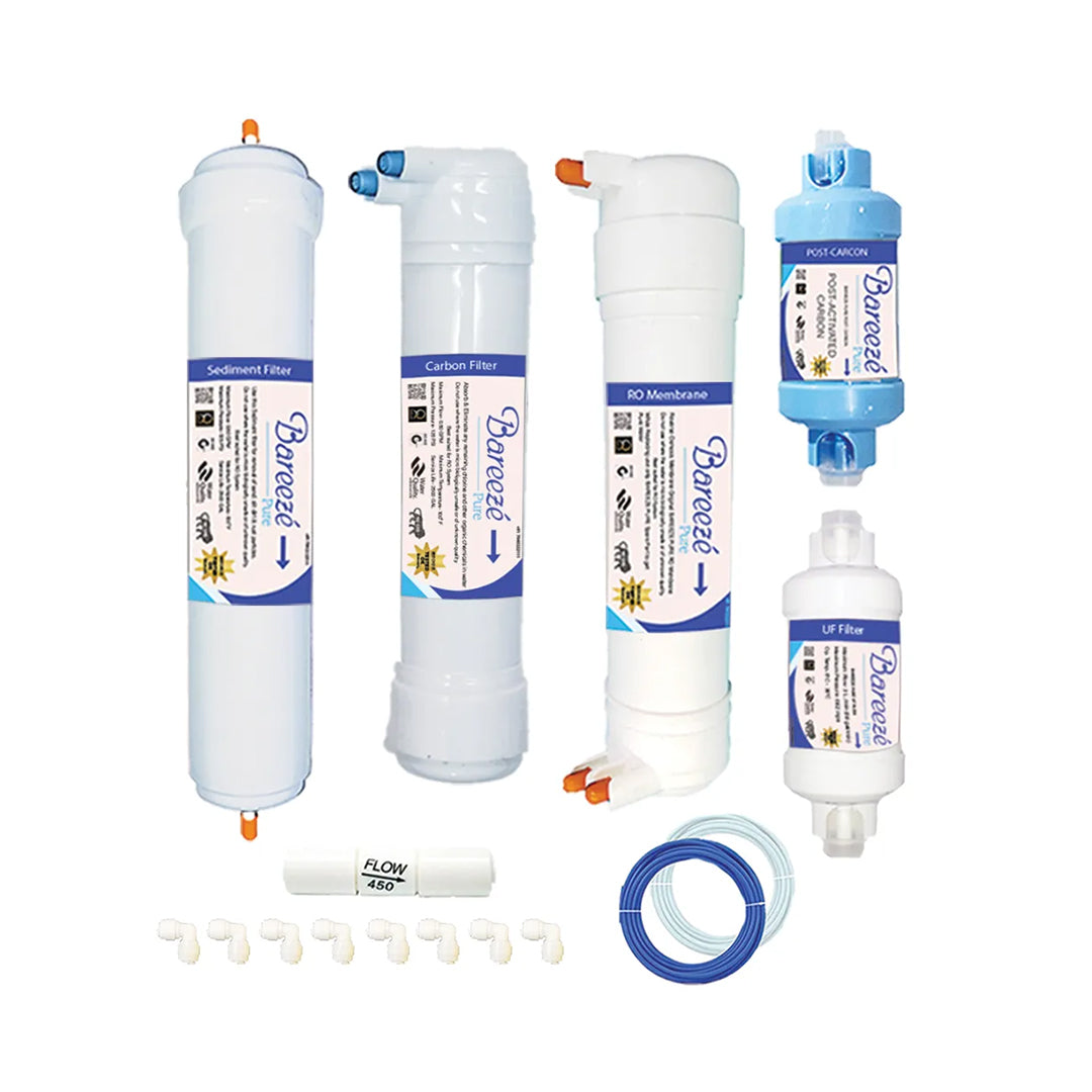 Bareeze Pure Filter Kit For Aquasure Maxima RO + UF Water Purifier Com ...